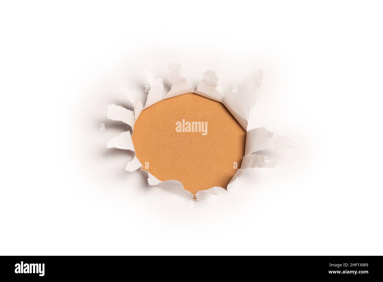 Hole in paper hole hi-res stock photography and images - Alamy