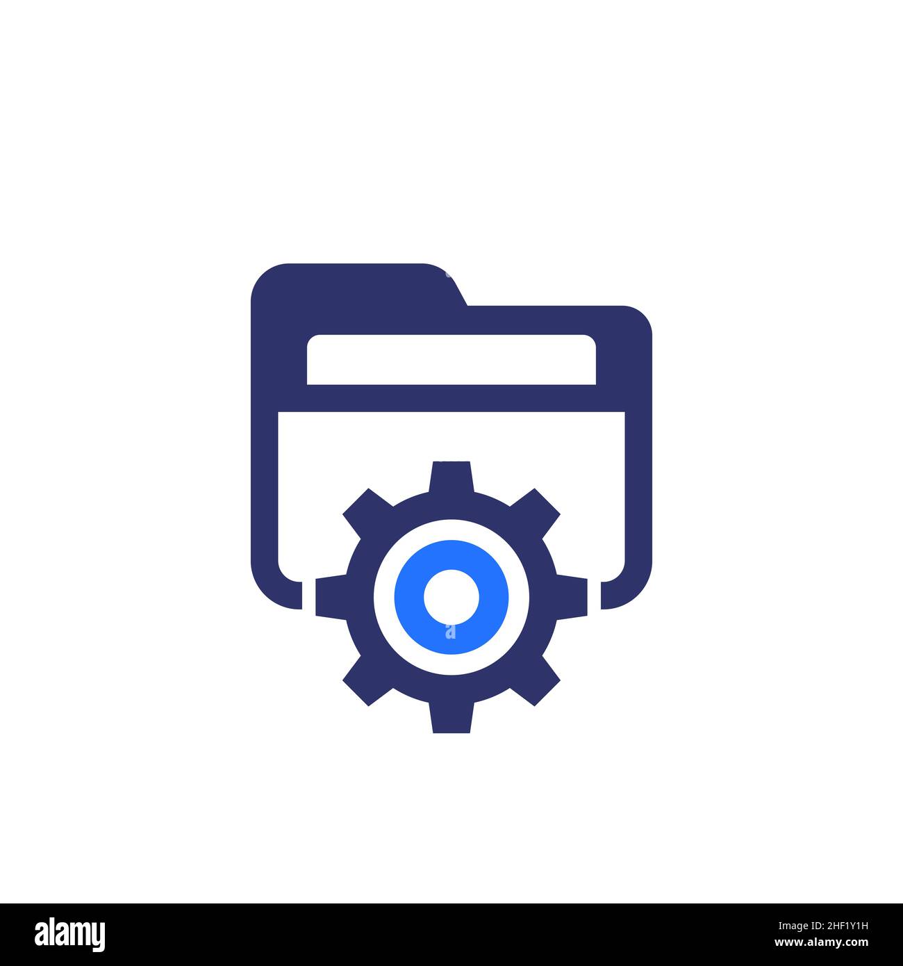 project management icon with folder Stock Vector Image & Art - Alamy