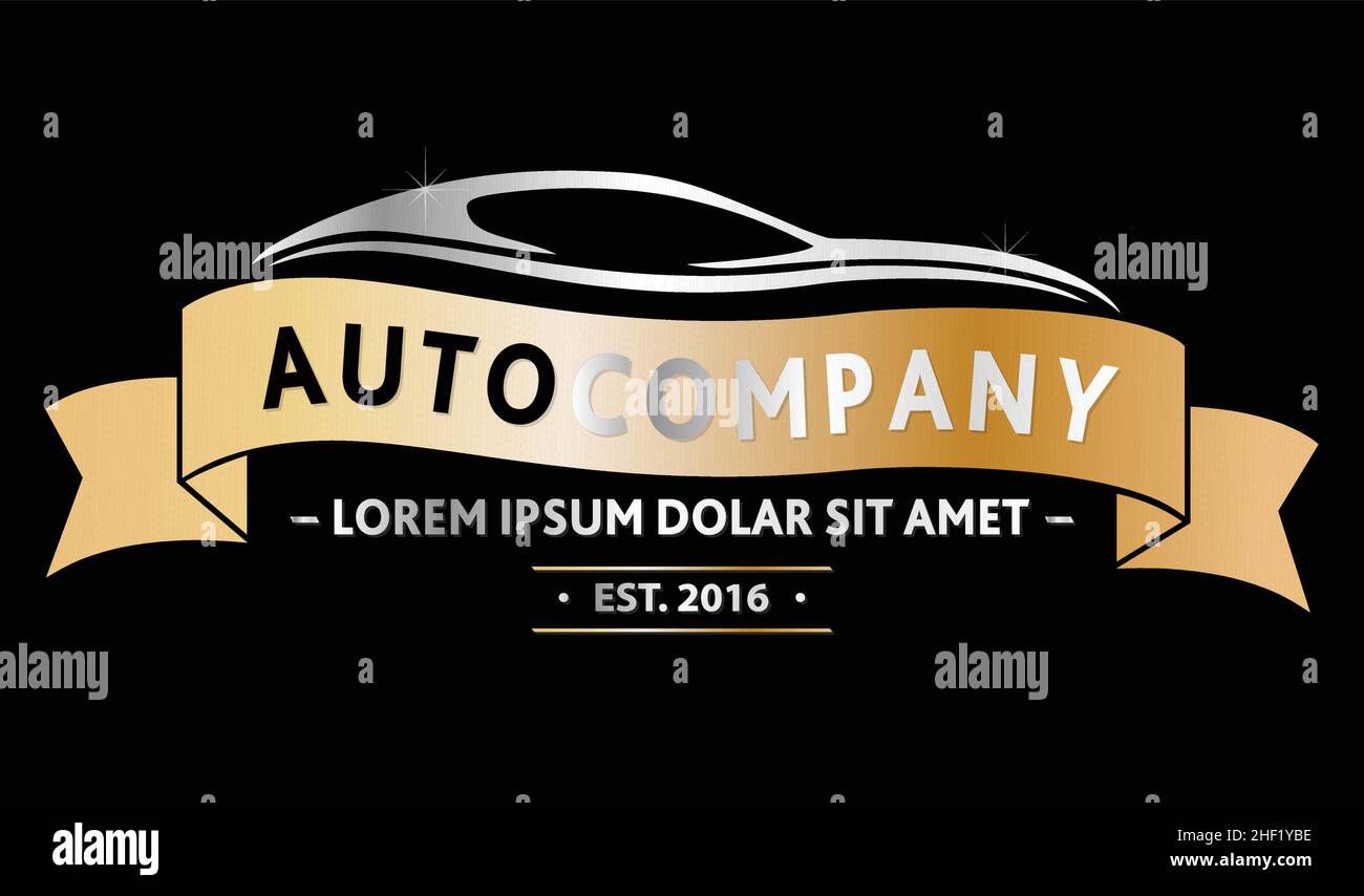 Auto Company Logo Design. Vector and illustration Stock Vector Image ...
