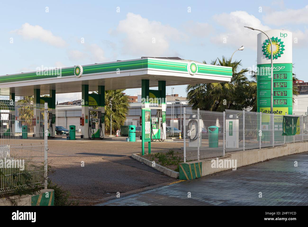 VALENCIA, SPAIN - JANUARY 13, 2022: BP British Petroleum is a British ...