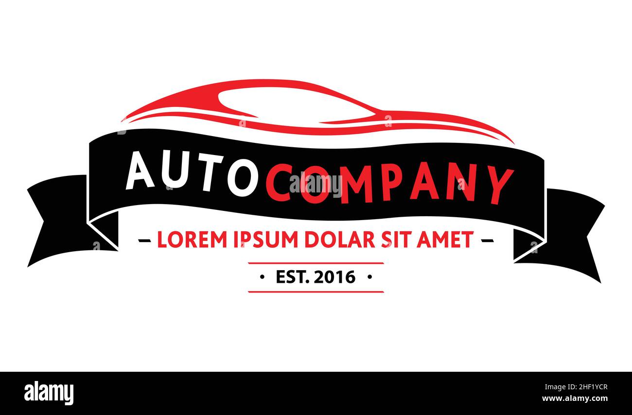 Auto Company Logo Design. Vector and illustration Stock Vector Image ...