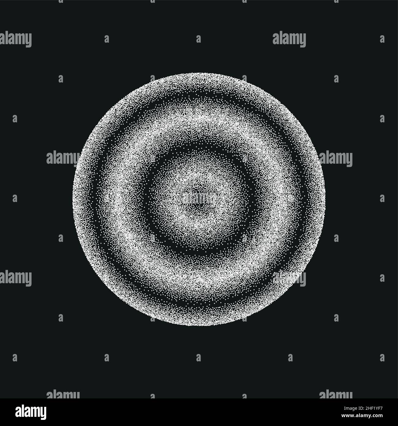 Circle, Abstract Radial Gradient, Fine Black Dots, Circle With Dots ...
