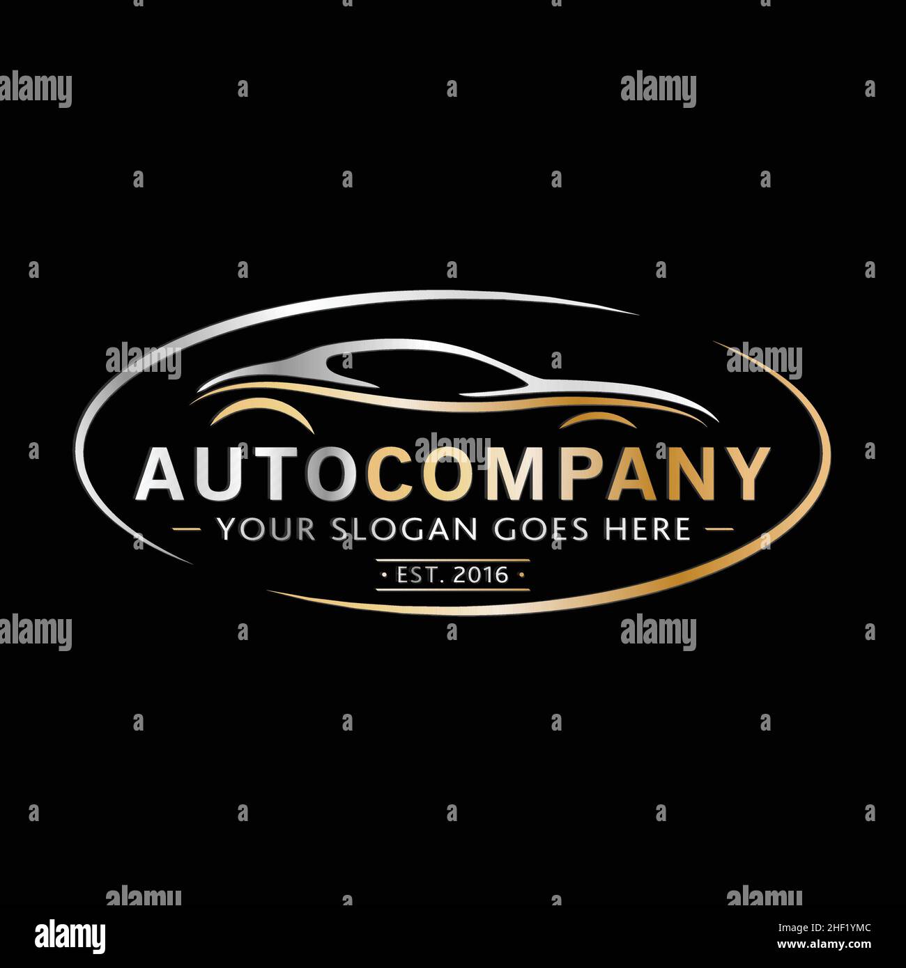 Modern Auto Company Logo Design. Vector and illustration Stock Vector ...
