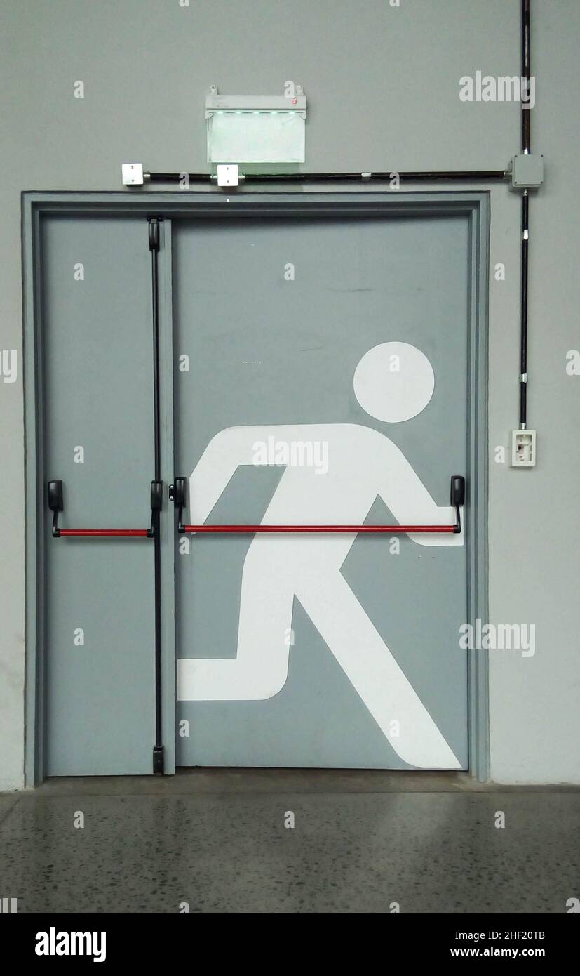 Emergency exit door open hi-res stock photography and images - Alamy
