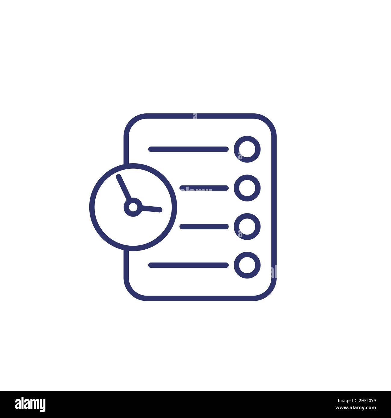 to do list icon, line vector design Stock Vector Image & Art - Alamy