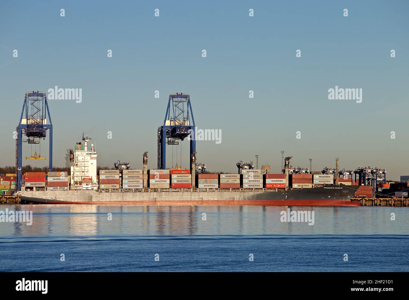 Container ship Margarete Schultz (formally Cap Bizerte) docked at the ...