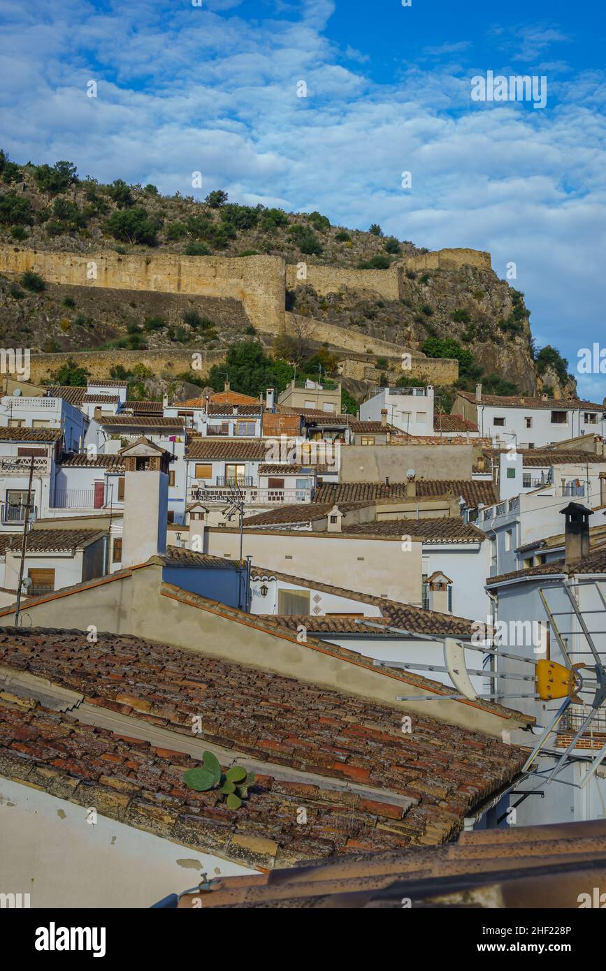Views of the town of Chulilla in the Valencian community. Spain Stock ...
