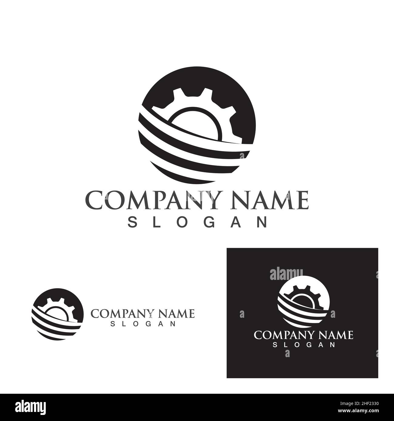 Gear Logo Template vector icon illustration design Stock Vector Image ...