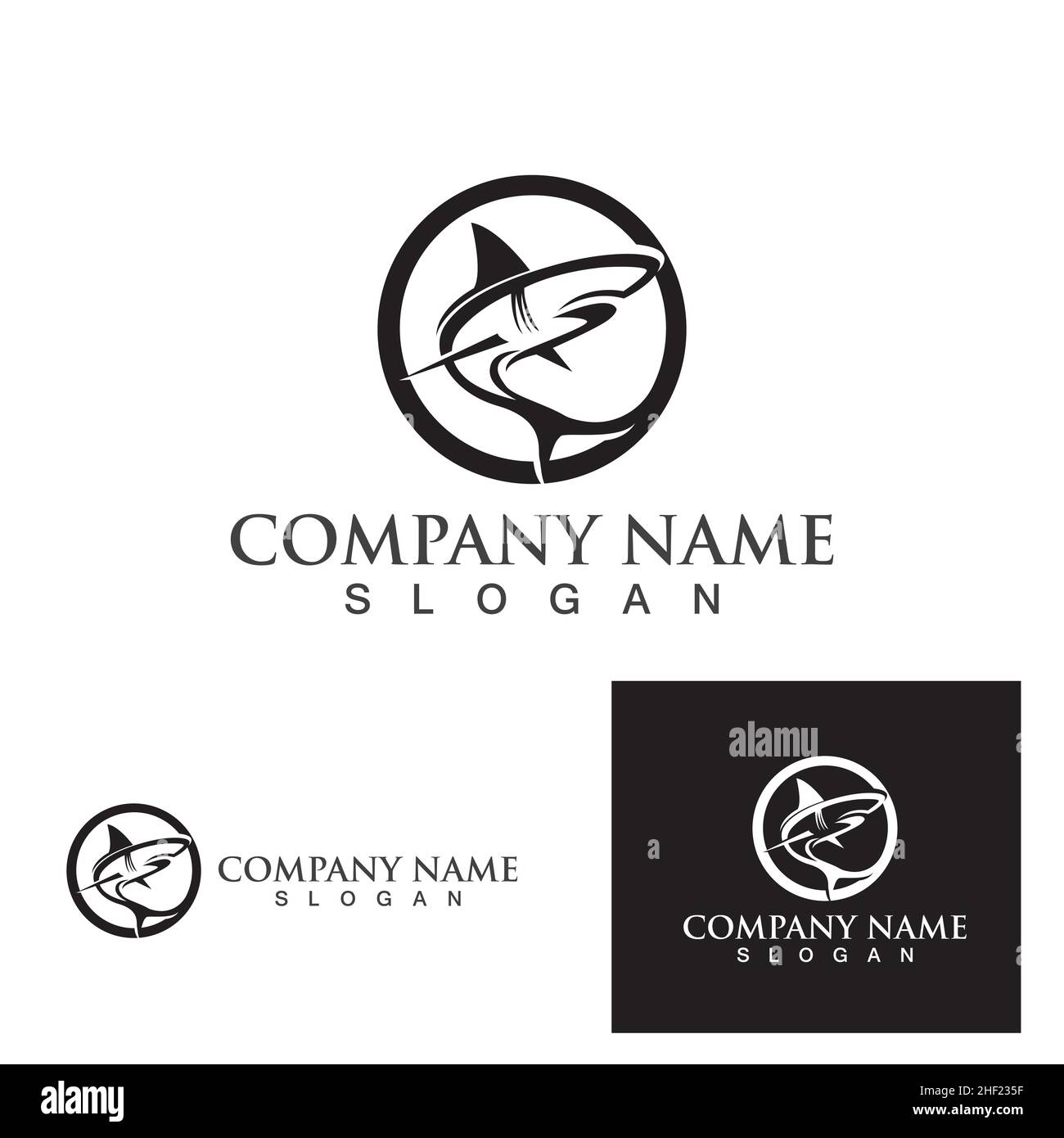 Shark fin logo template vector icon illustration design Stock Vector ...