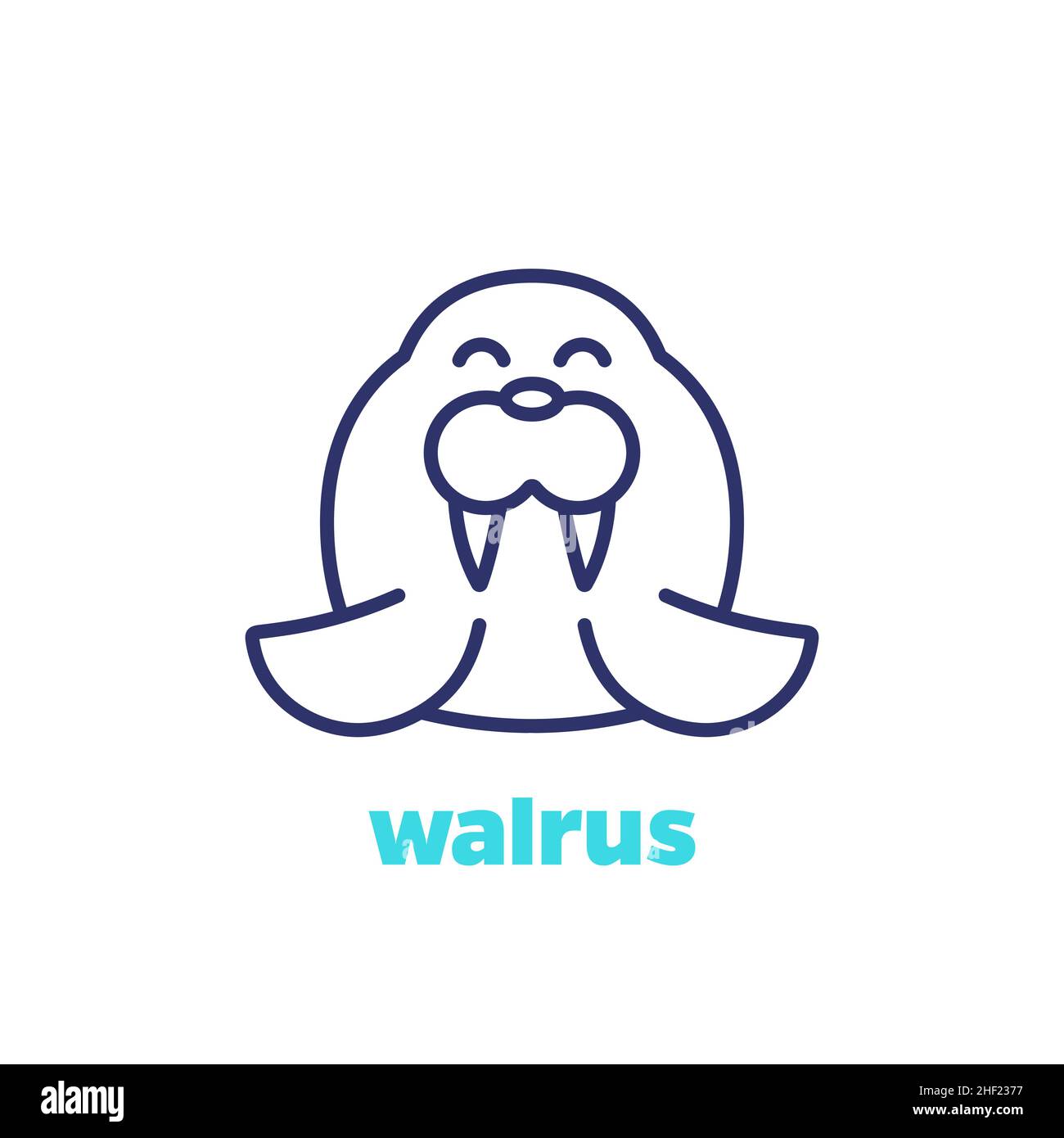 Walrus logo vector Stock Vector Images - Alamy