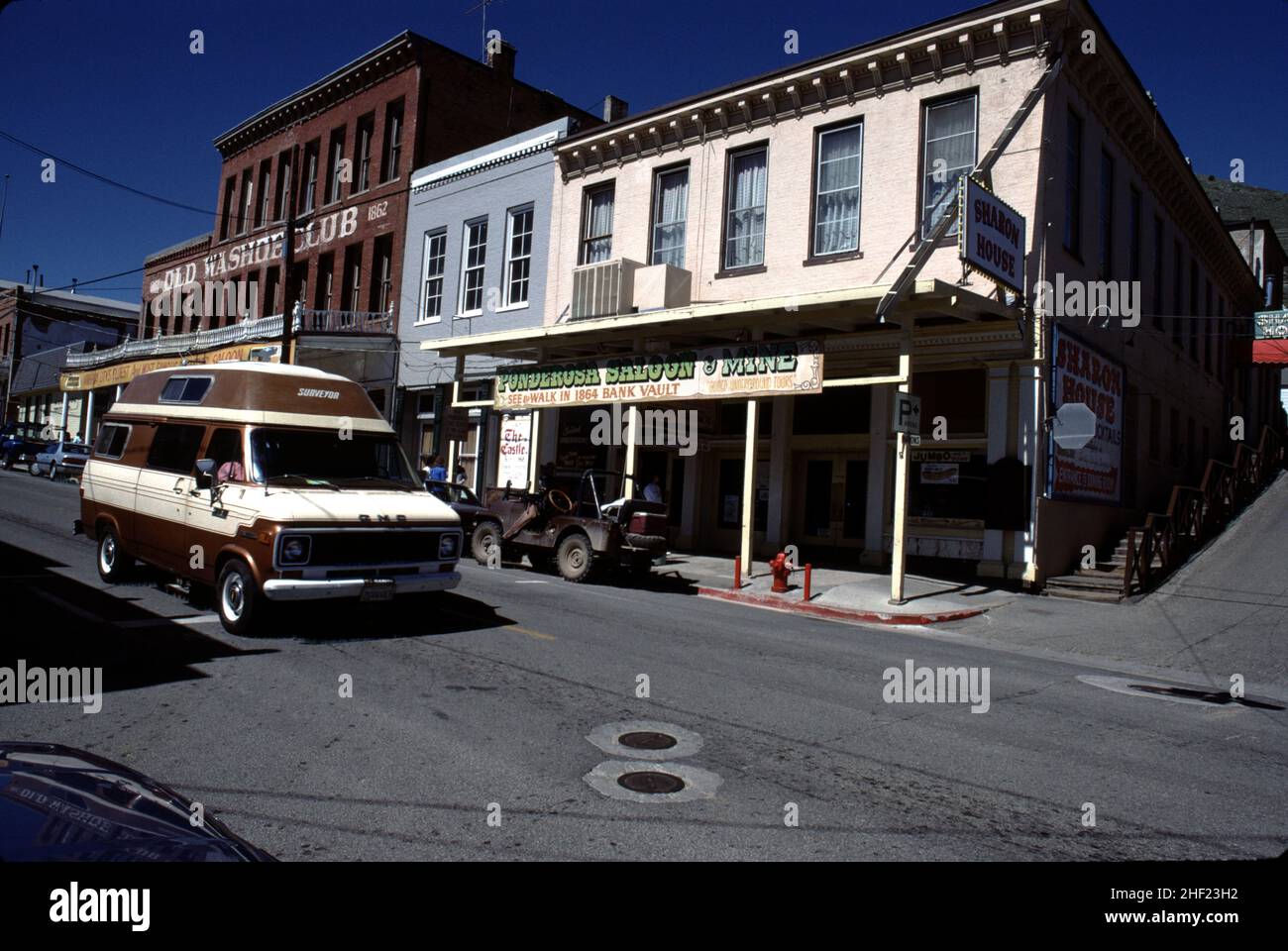 Virginia City, NV. U.S.A. Founded in 1859 on a silver strike of the ...