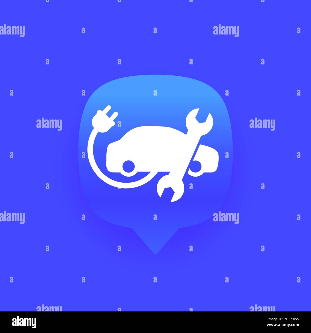 electric car service icon, vector Stock Vector Image & Art - Alamy