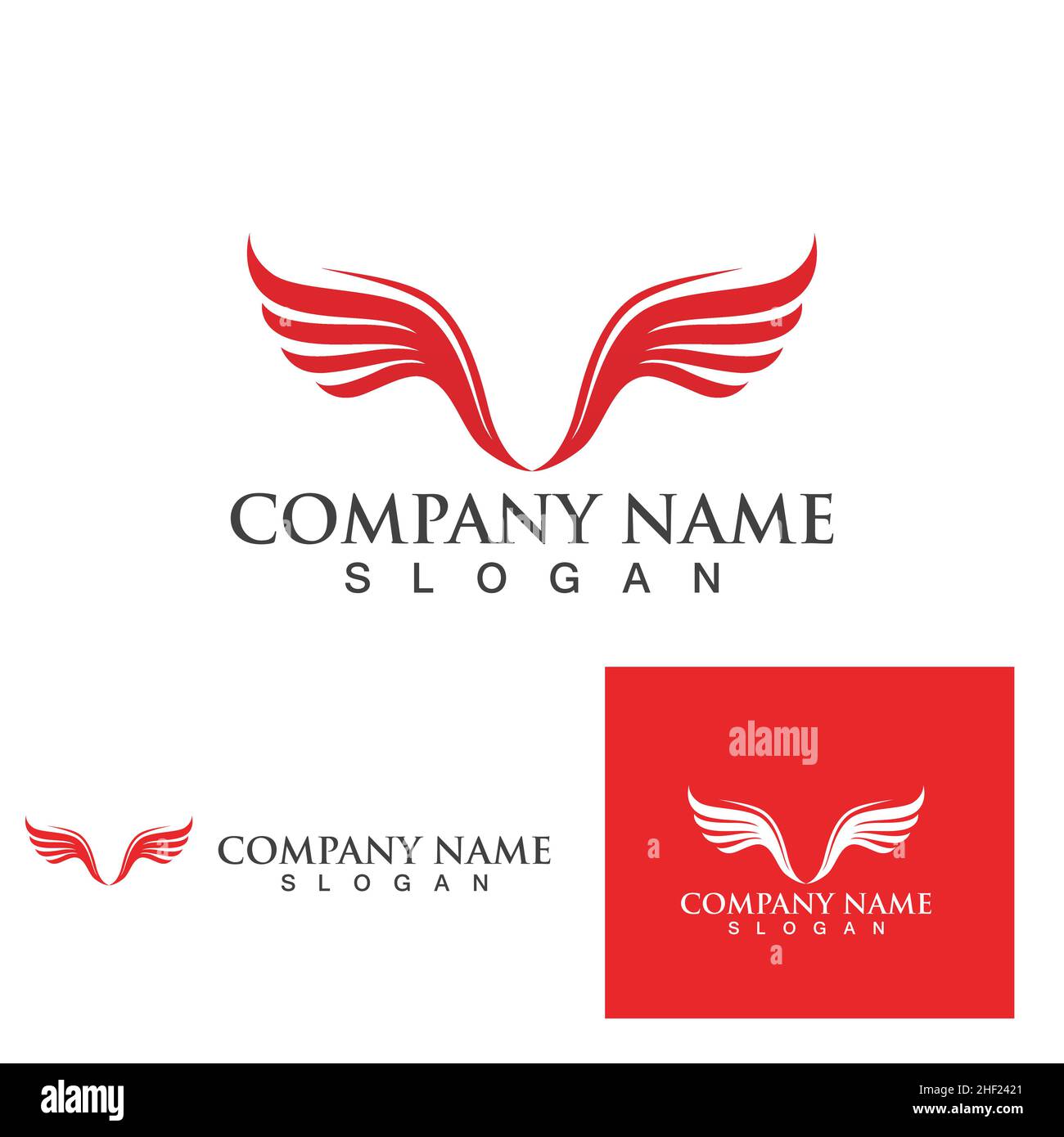 Star wing emblem company Stock Vector Images - Alamy
