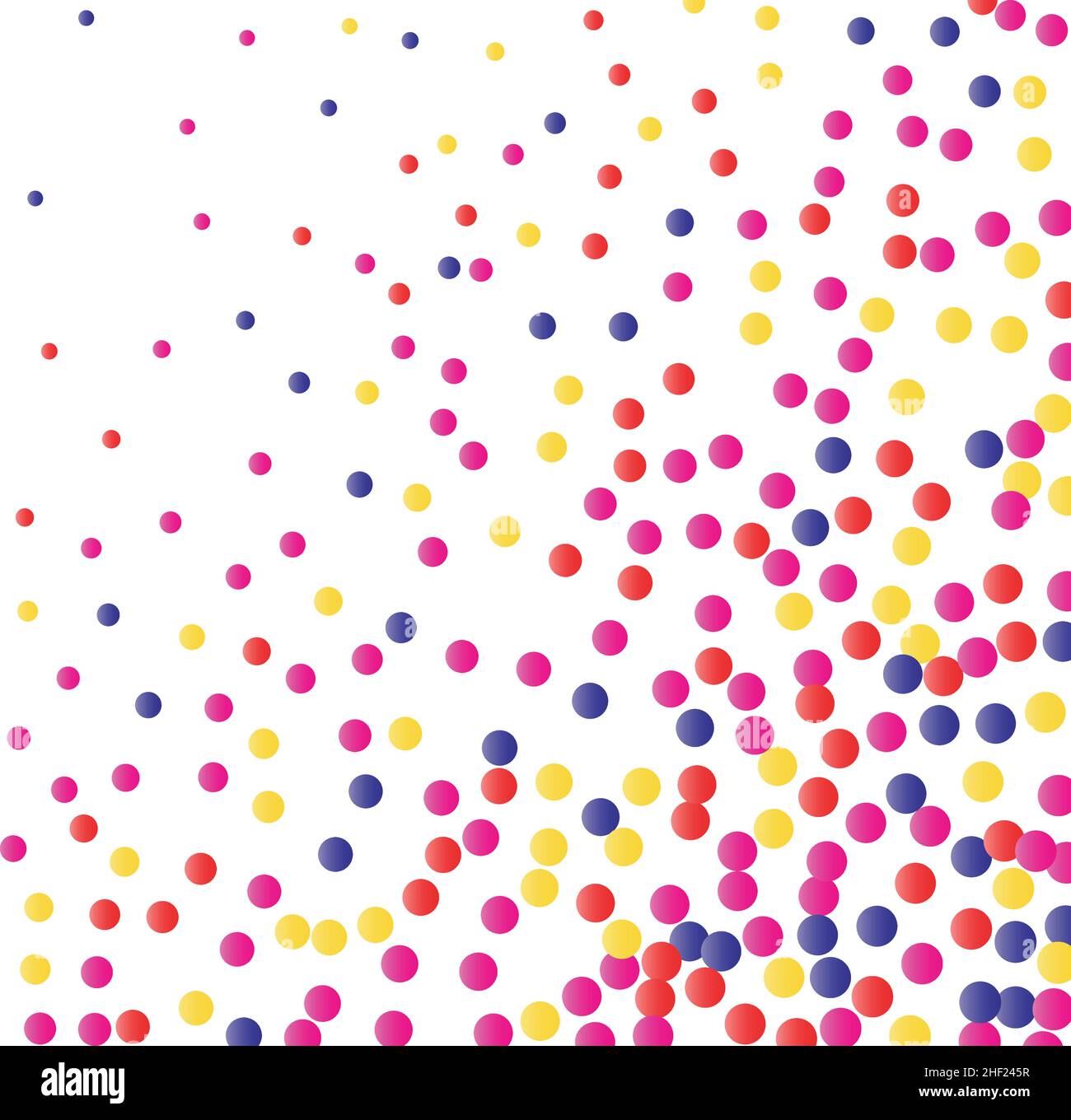Festive background with colorful falling confetti, vector illustration ...