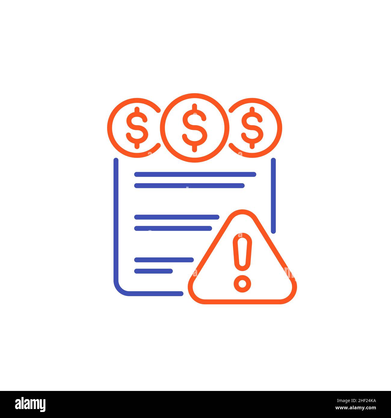 important payment line icon on white Stock Vector Image & Art - Alamy