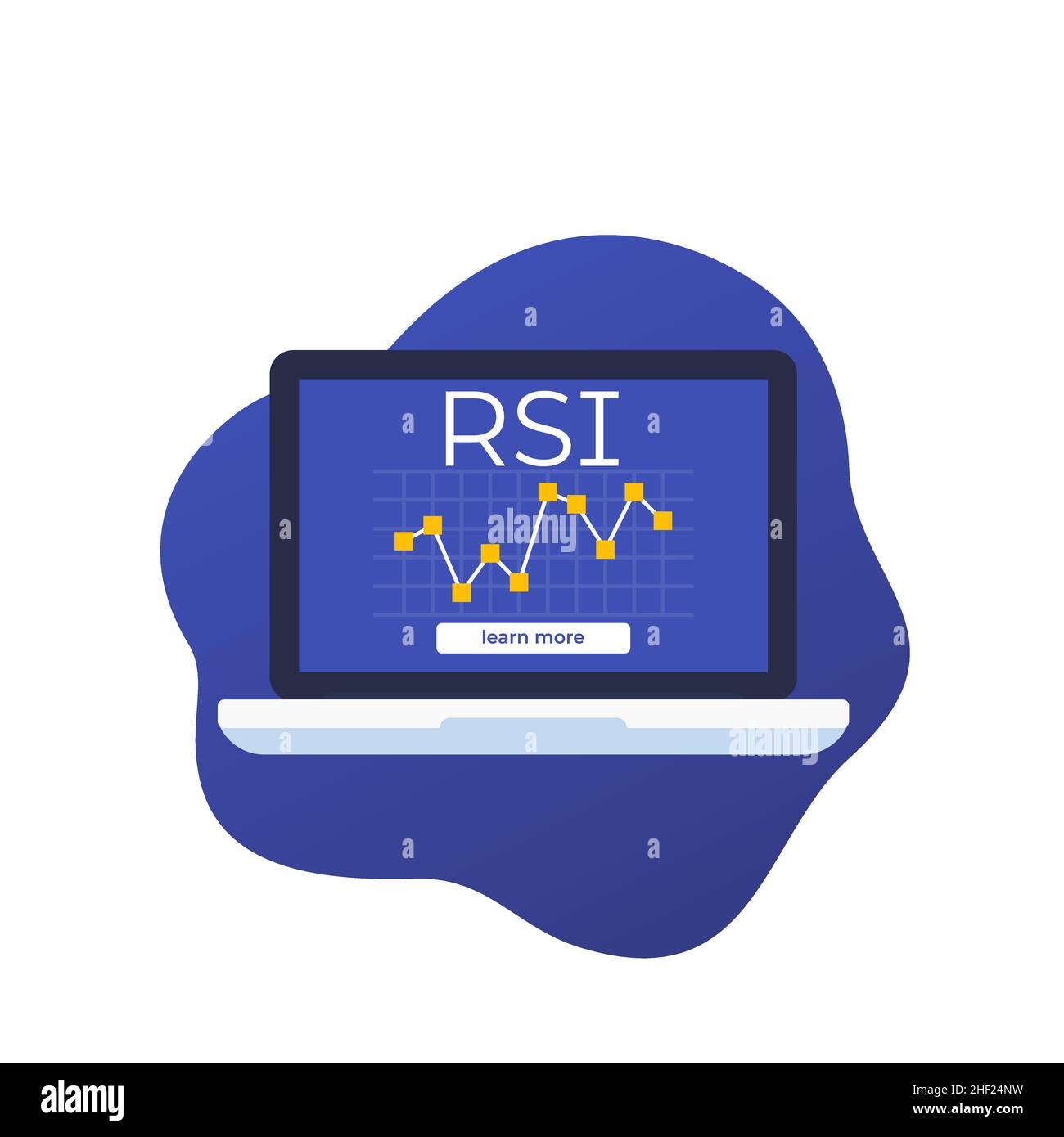 RSI indicator, Relative Strength Index vector art Stock Vector Image ...