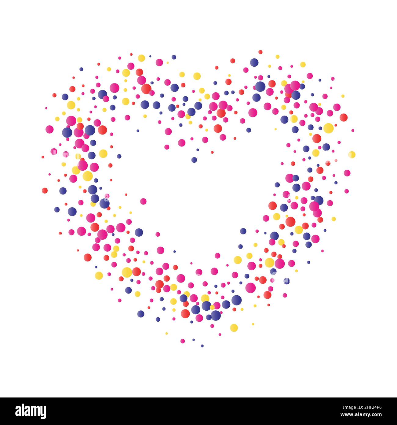 Festive background with colorful falling confetti, vector illustration ...