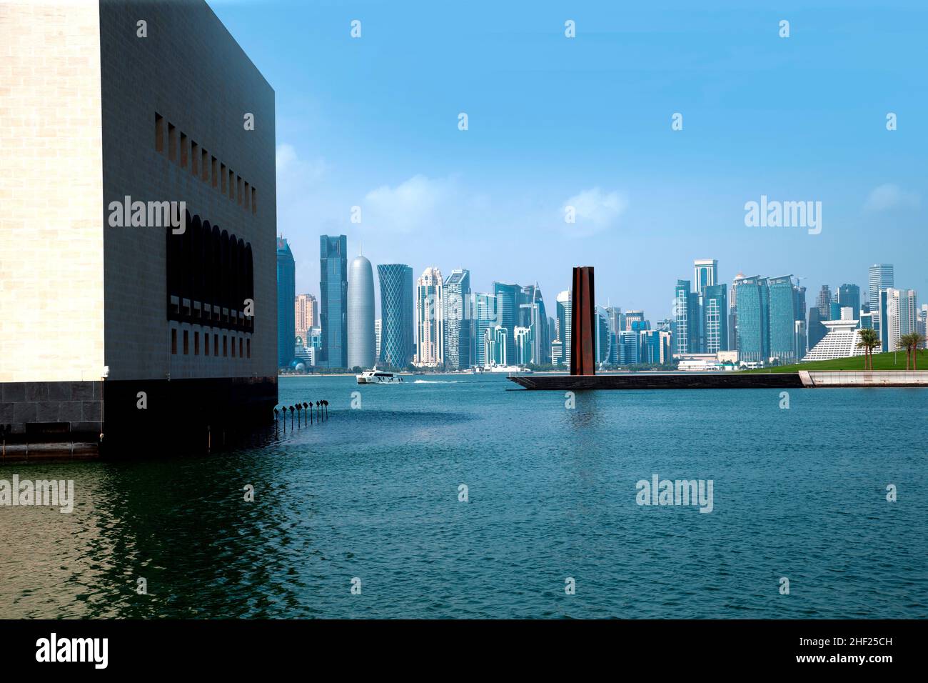 Doha corniche Sky line / QATAR Stock Photo - Alamy