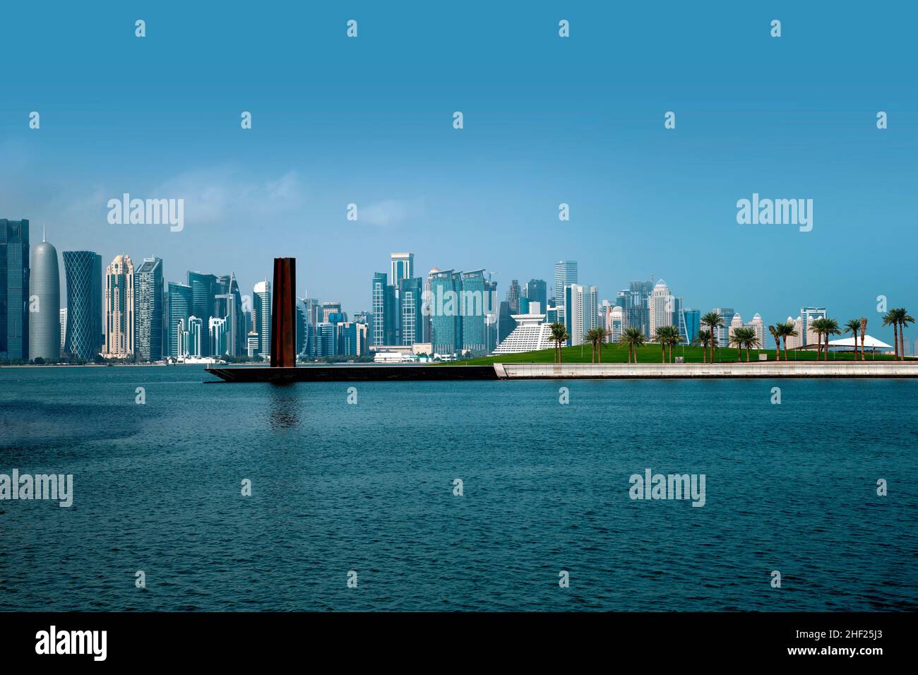 Doha corniche Sky line / QATAR Stock Photo - Alamy
