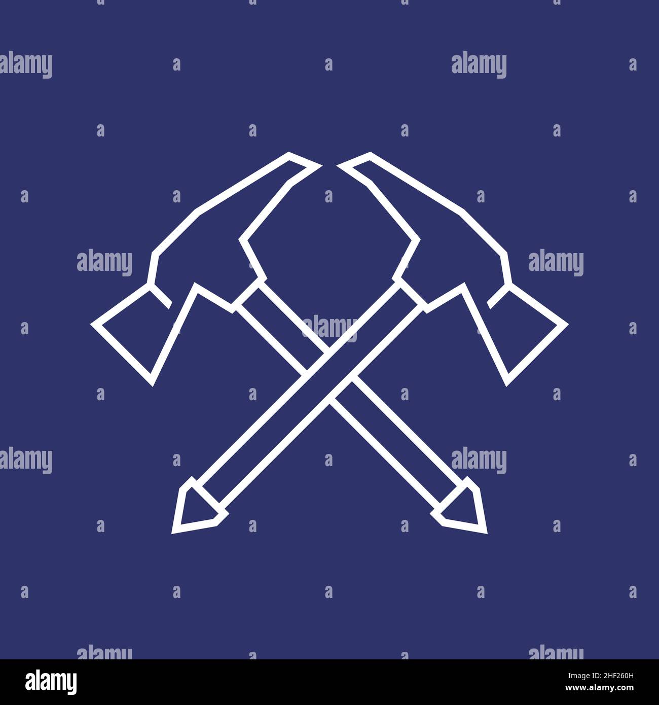 climbing axes icon, line vector art Stock Vector Image & Art - Alamy