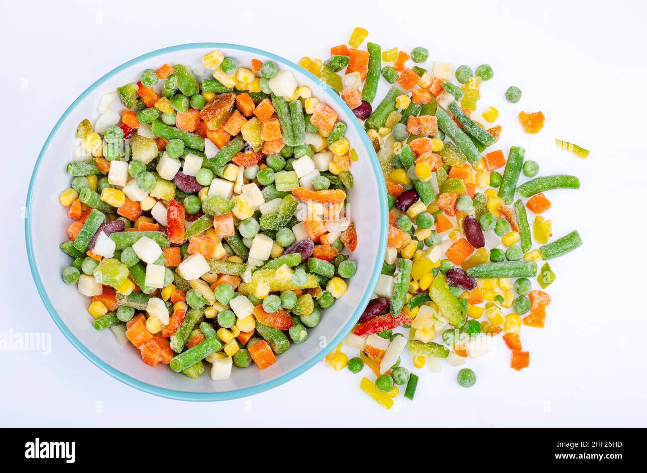 Mix of different frozen vegetables, healthy eating, vitamin ...