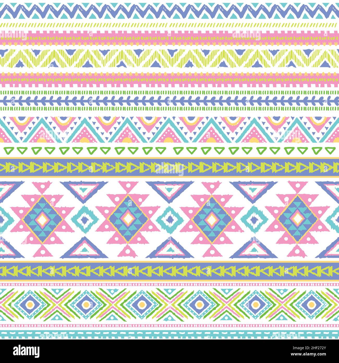 Tribal Tween Seamless Vector Doodle Pattern Stock Vector Image & Art ...