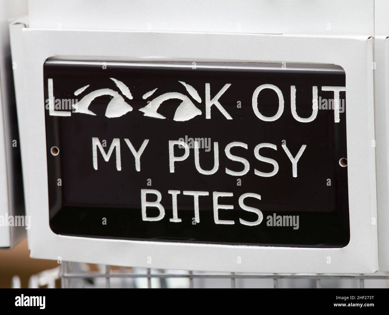 Humorous risqué innuendo sign. A different take on warnings signs about ...
