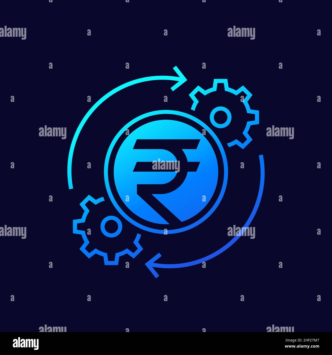 cost optimization icon with an indian rupee Stock Vector Image & Art ...