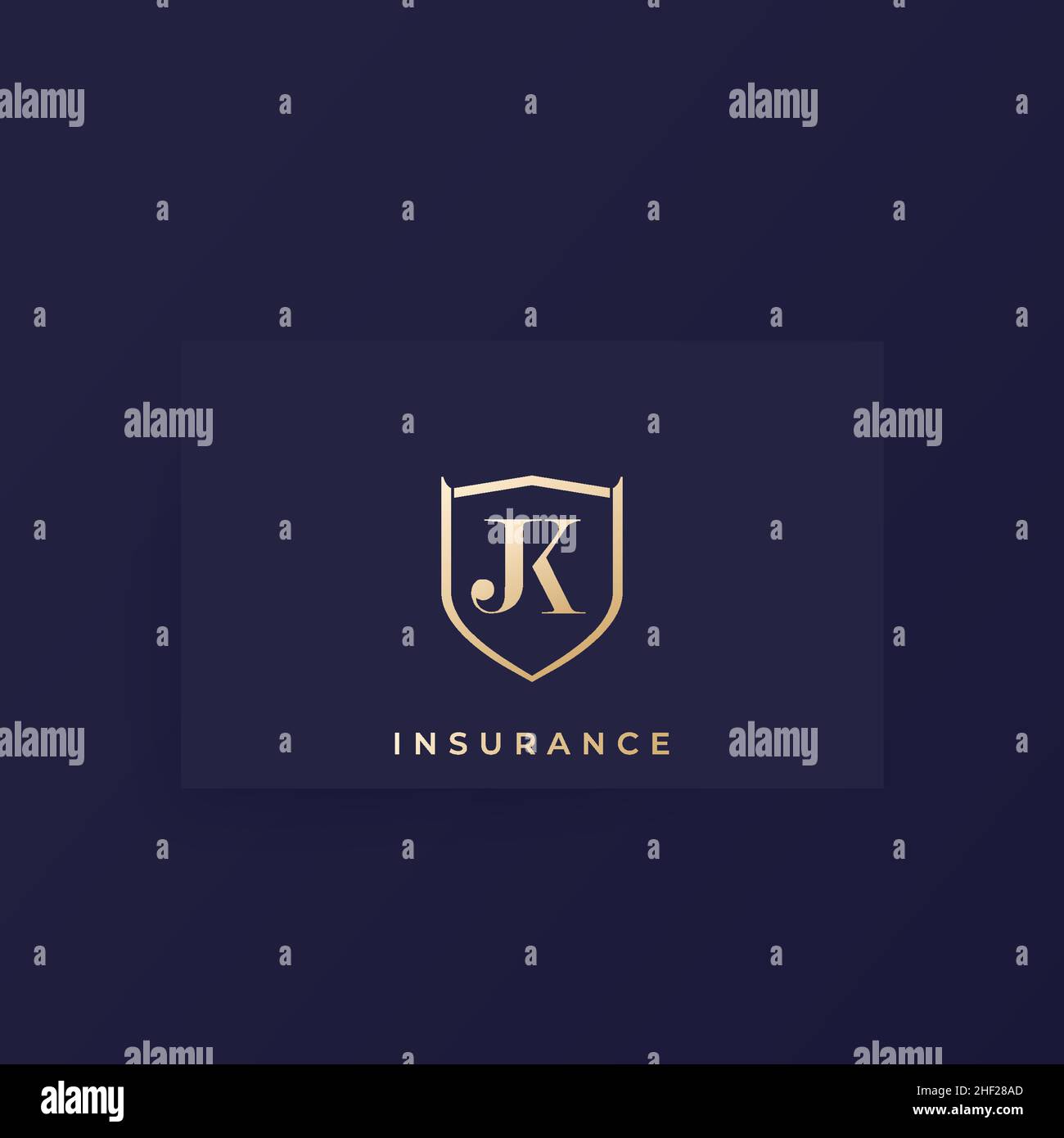 JK monogram, letters vector logo on a card Stock Vector Image & Art - Alamy