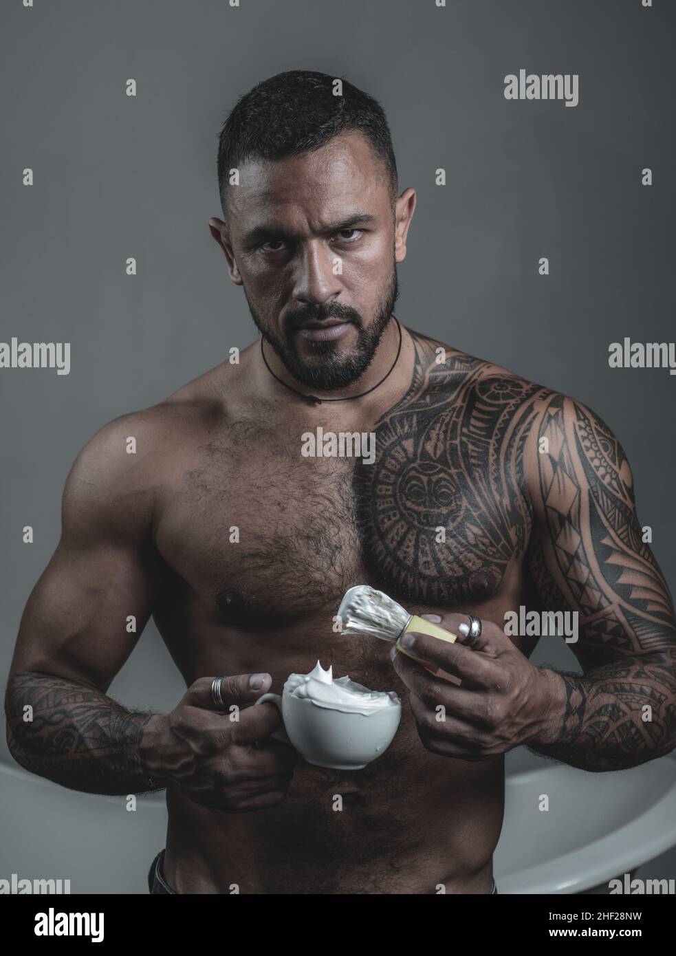 Bearded man - vintage barber. Portrait of stylish man beard. Barber ...