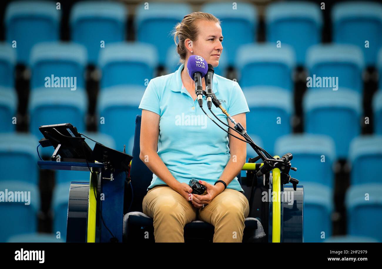 Miriam Bley during the quarter-final of the 2022 Sydney Tennis Classic ...