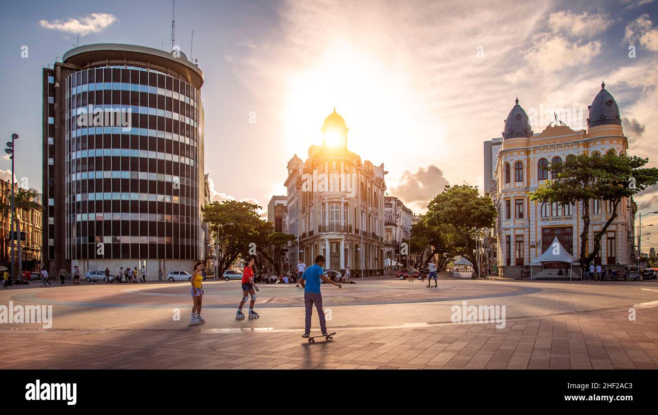 The colonial architecture of Recife in Pernambuco, Brazil Stock Photo ...