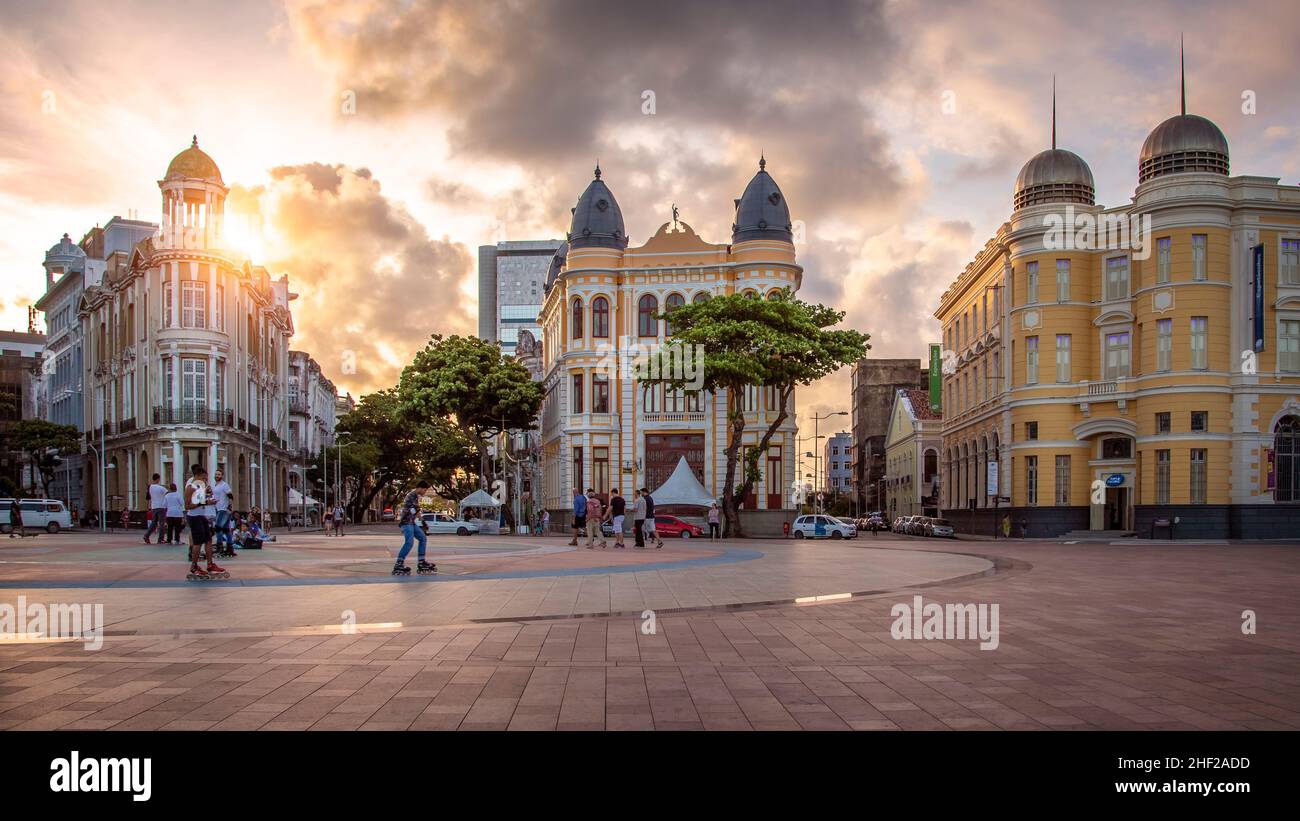 The colonial architecture of Recife in Pernambuco, Brazil Stock Photo ...