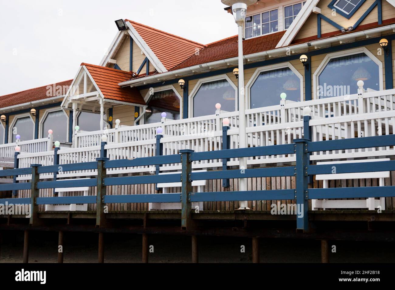 Wooden houses built on high stilts, on the seashore Stock Photo - Alamy