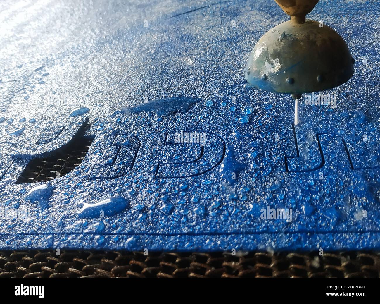 CNC water jet cutting machine is a modern industrial technology for ...