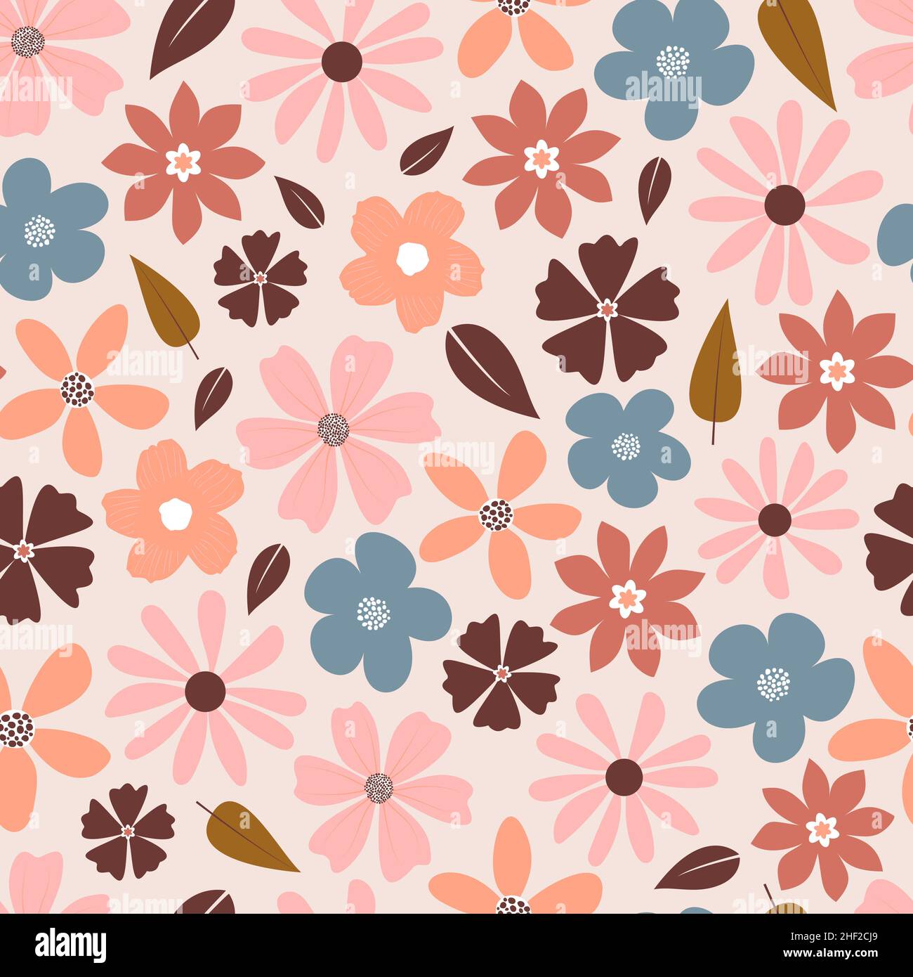 Modern Floral Pattern Vector