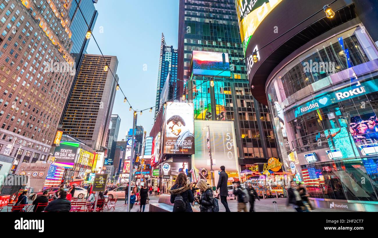 Times Square in New York city, USA Stock Photo - Alamy