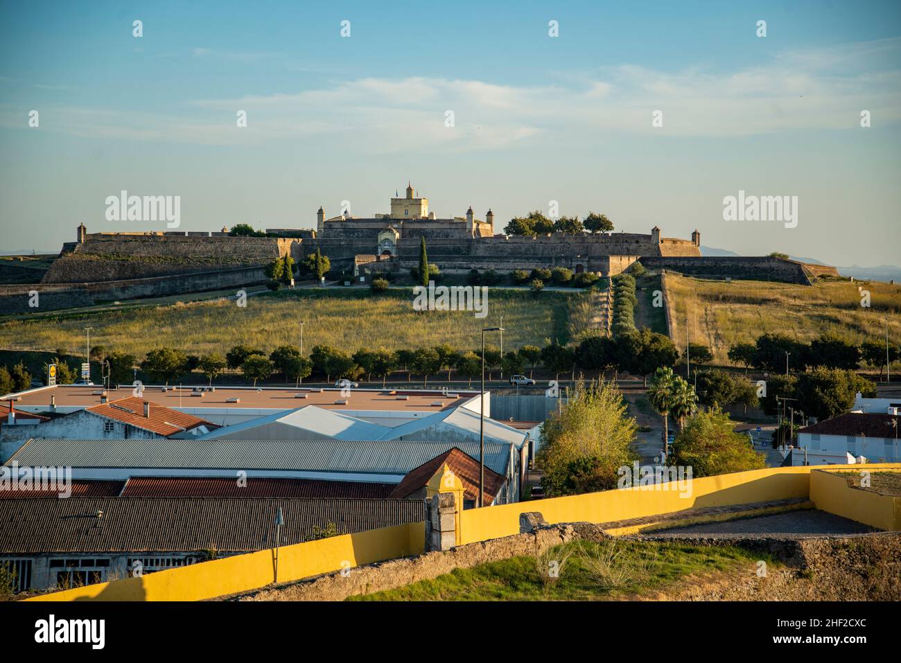the Fort of Santa Luzia near the city of Elvas in Alentejo in Portugal ...