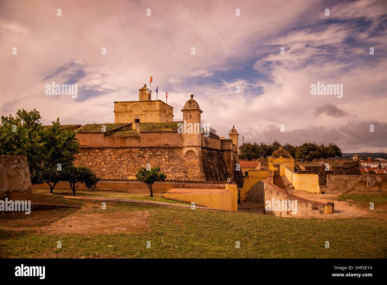 the Fort of Santa Luzia near the city of Elvas in Alentejo in Portugal ...