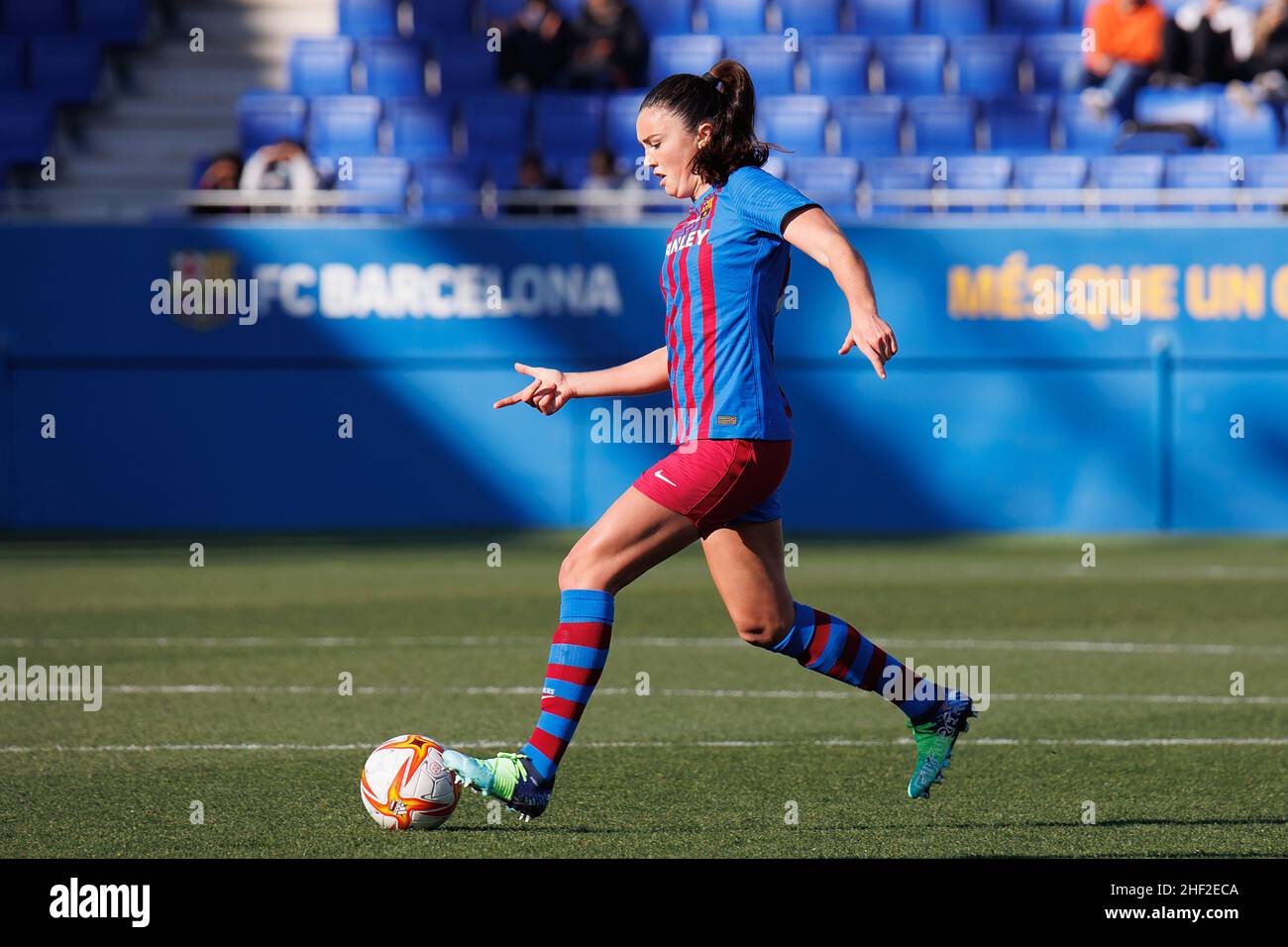 BARCELONA - DEC 18: Ingrid Syrstad Engen in action during the Primera ...
