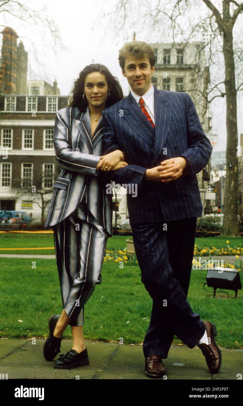 British television personality Jonathan Ross 'Best Dressed Man' 1988 ...