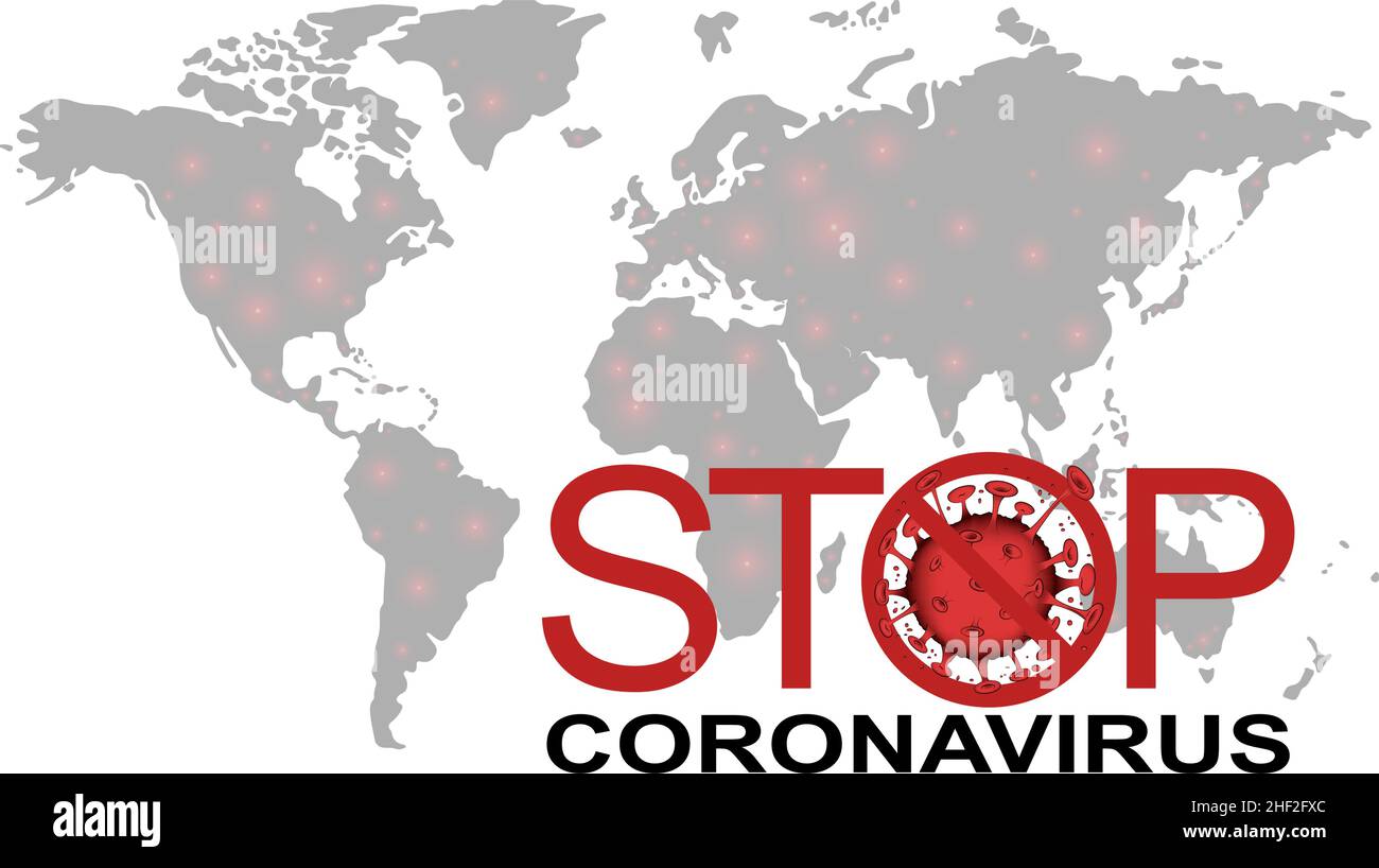 Map of the world with outbreaks of COVID-19 infection. A call to stop ...
