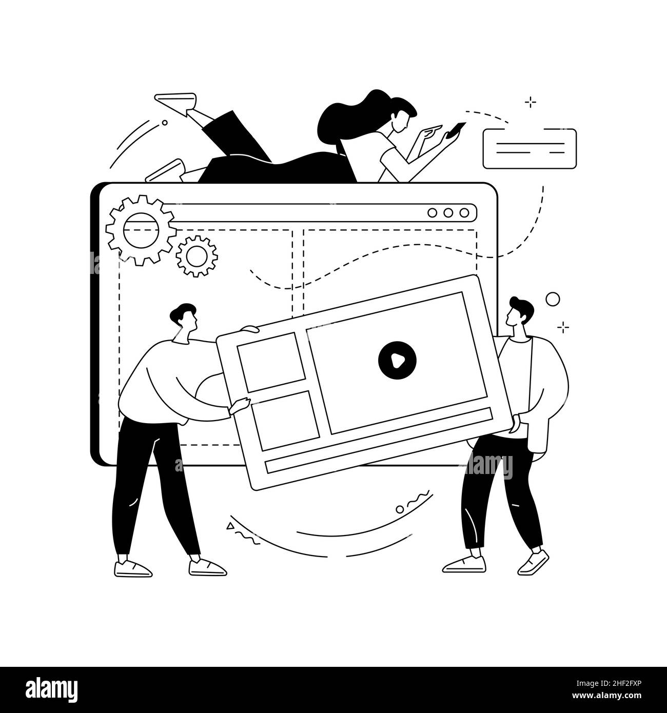 Landing page creation abstract concept vector illustration Stock Vector ... Landing page creation abstract concept vector illustration Stock Vector ...