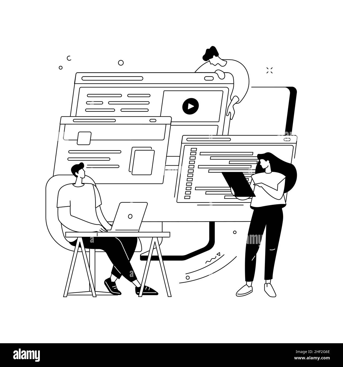 Web Development Abstract Concept Vector Illustration Stock Vector Image And Art Alamy