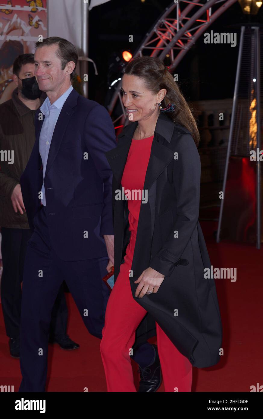 Pippa Middleton and James Matthews arriving for the premiere of Cirque ...