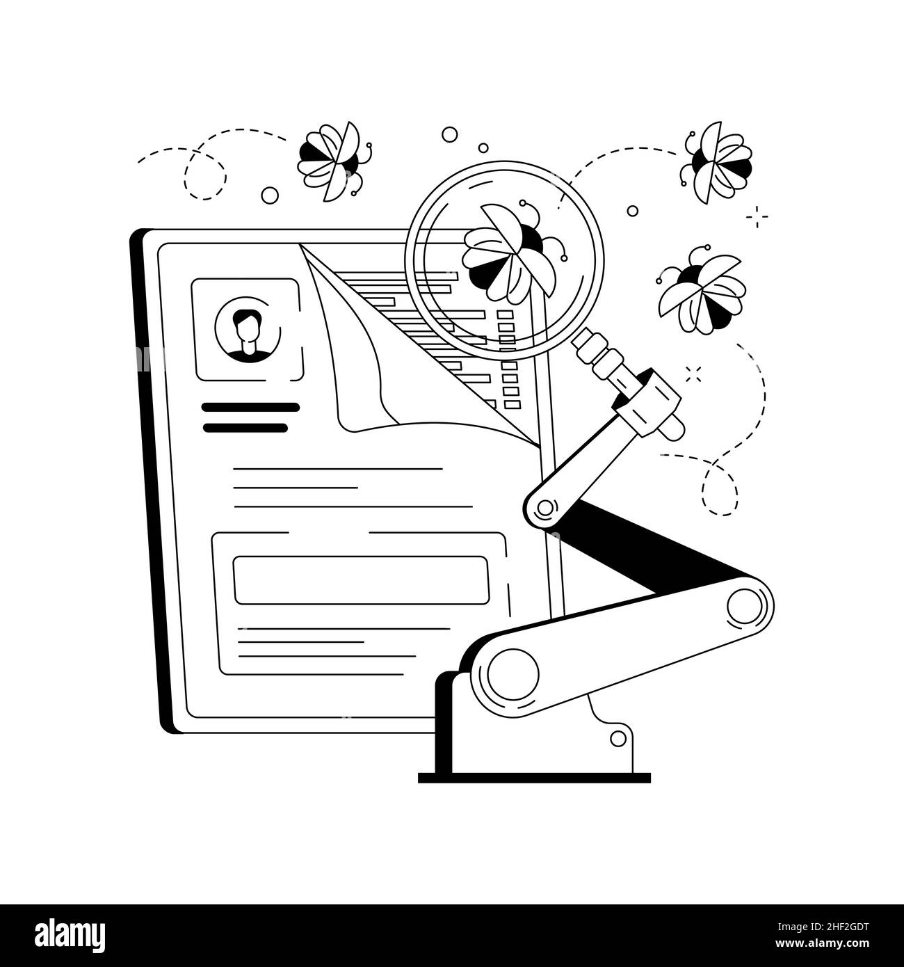Automated Testing Abstract Concept Vector Illustration Stock Vector