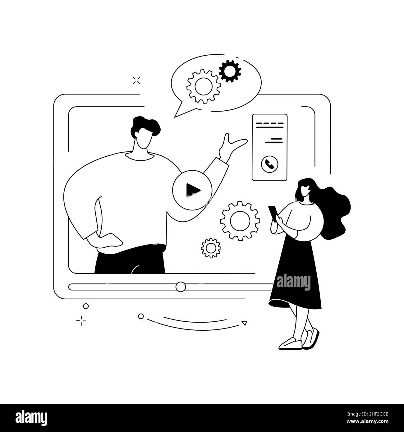 Technical review abstract concept vector illustration Stock Vector ...