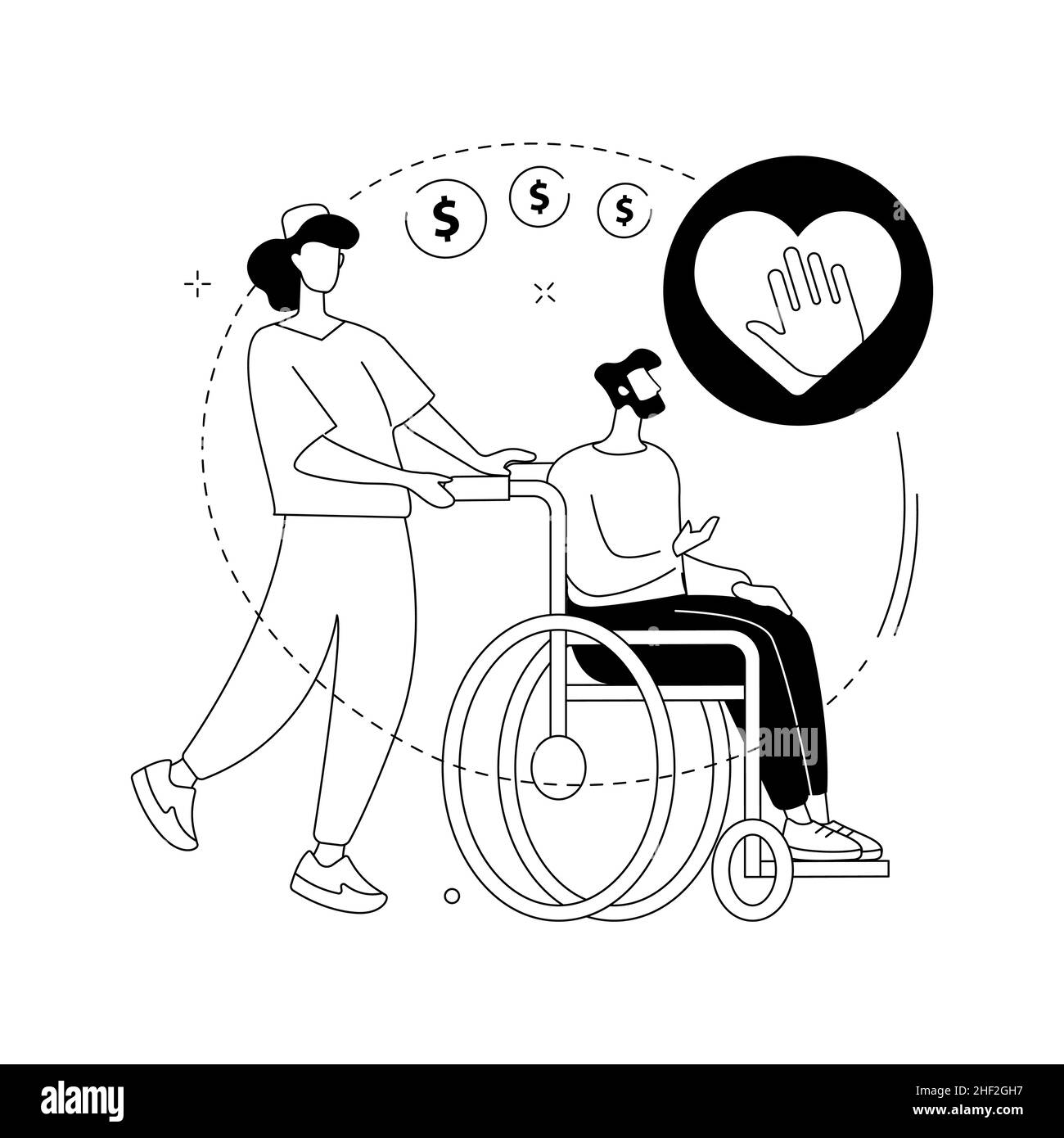 Social assistance abstract concept vector illustration Stock Vector ...