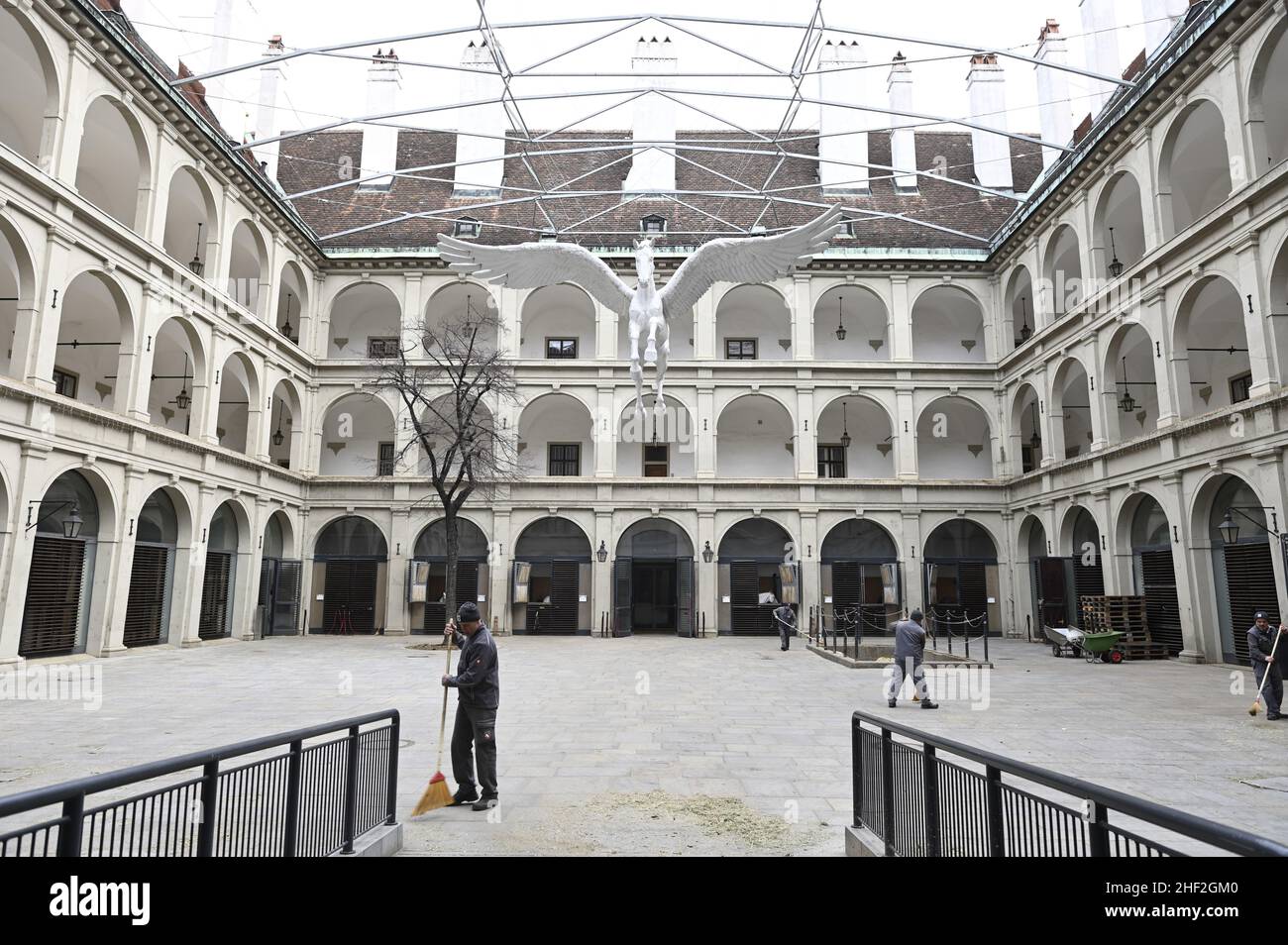 Vienna, Austria. Stables of the Spanish Riding School in Vienna Stock ...
