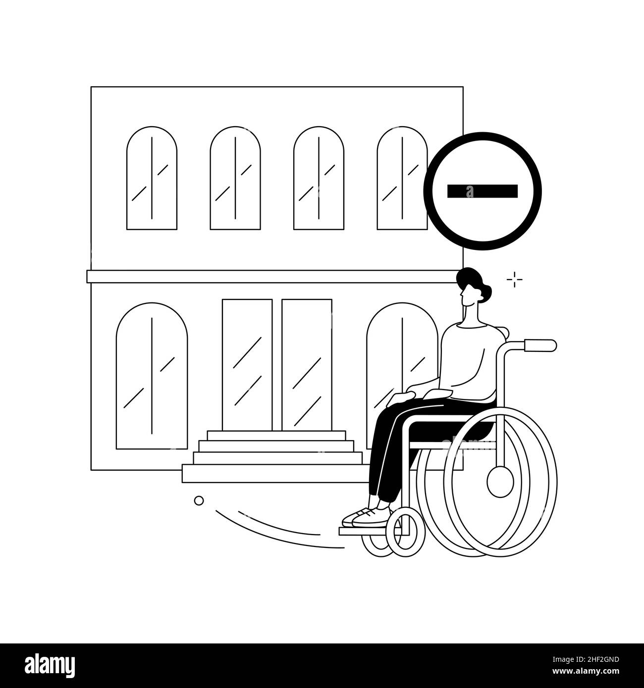 Inaccessible environments abstract concept vector illustration Stock ...